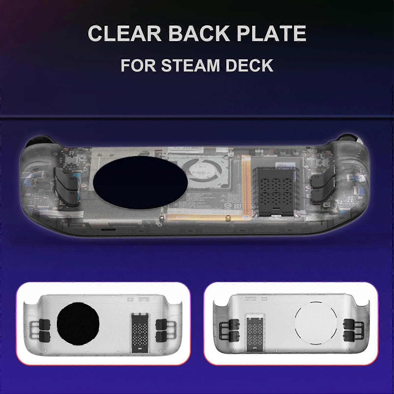 for Steam Deck Back Plate Heat Dissipation DIY Replacement Shell Case ...