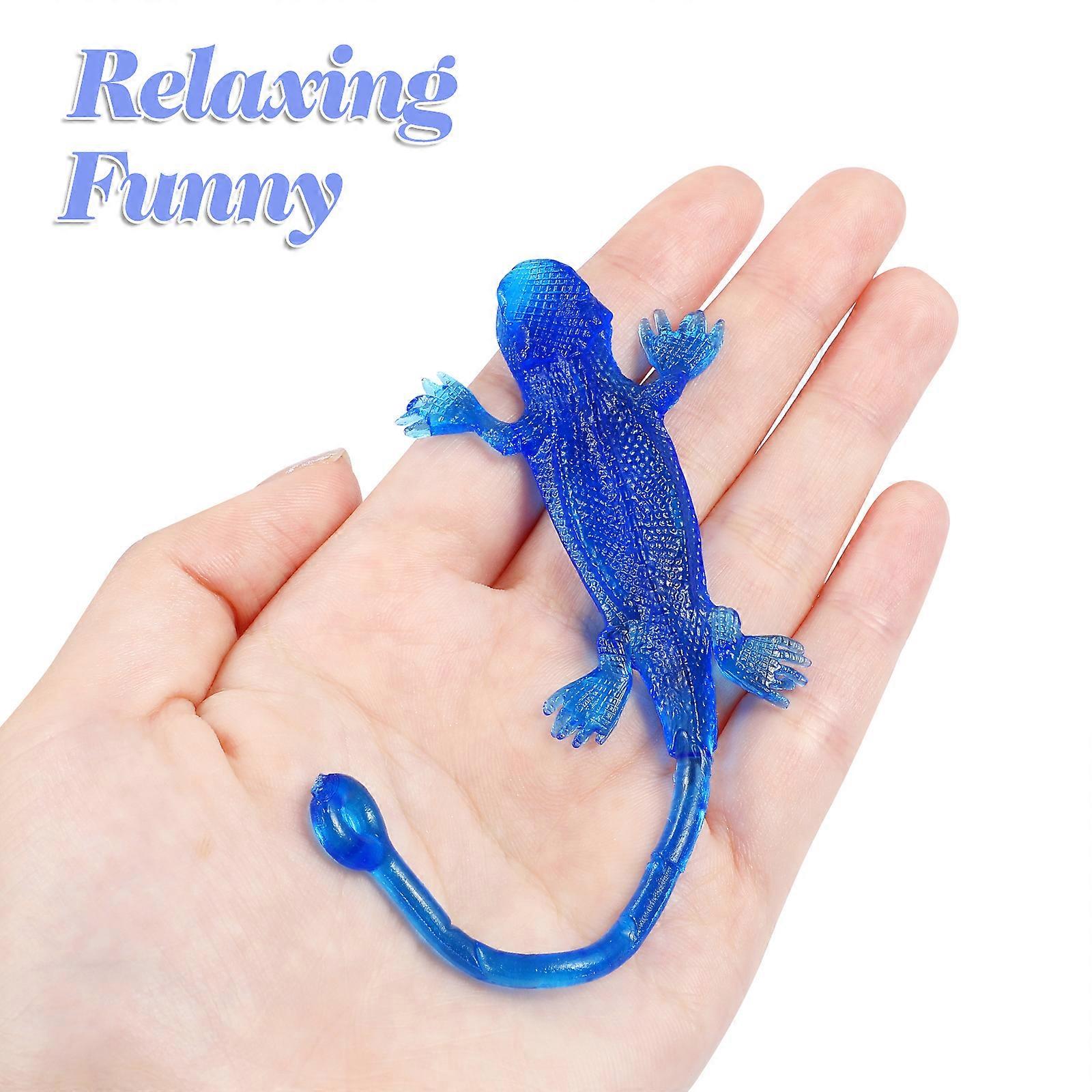 5 Pcs Lizard Toys Sticky Lizard Stretchy Lizard Toy Squishy Toys Lizard ...