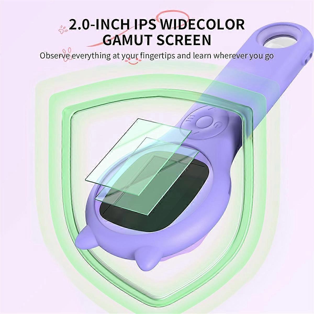 Microscope for Kids - Portable Handheld Magnifying Glass Digital ...