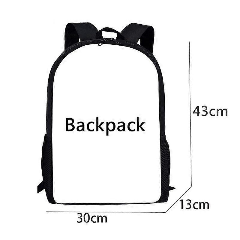Wednesday Addams Backpack Three-piece Set Student School Bag Canvas Bag ...