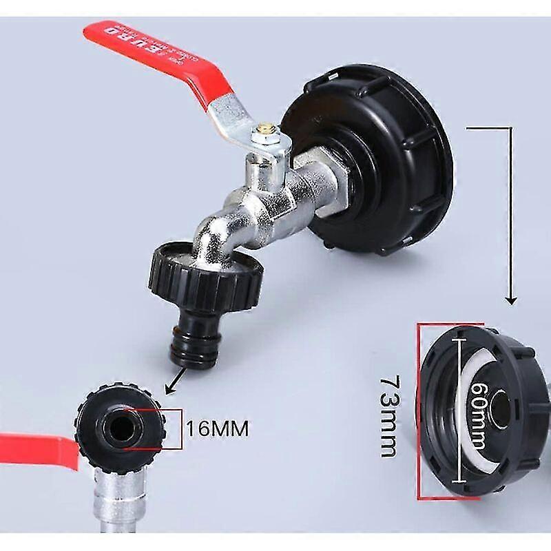 Water tank adapter 1000l Tank tap 1000l IBC 3/4" thread connector ...