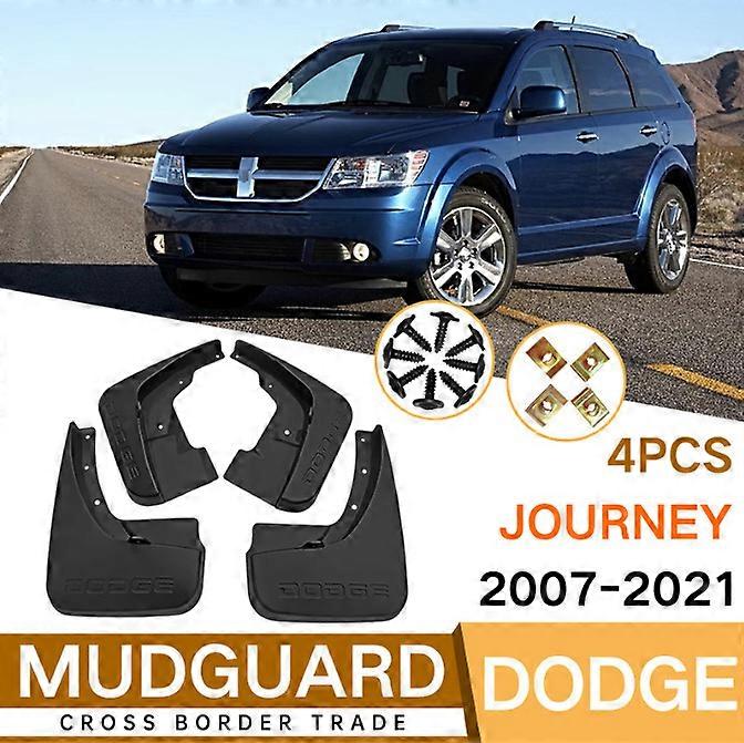 4Pcs/set Front Rear Molded Splash Guards Mud Flaps For 2009-2021 Dodge ...