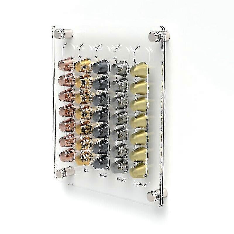 Coffee Capsule Storage Display Rack Wall-mounted Transparent Acrylic ...
