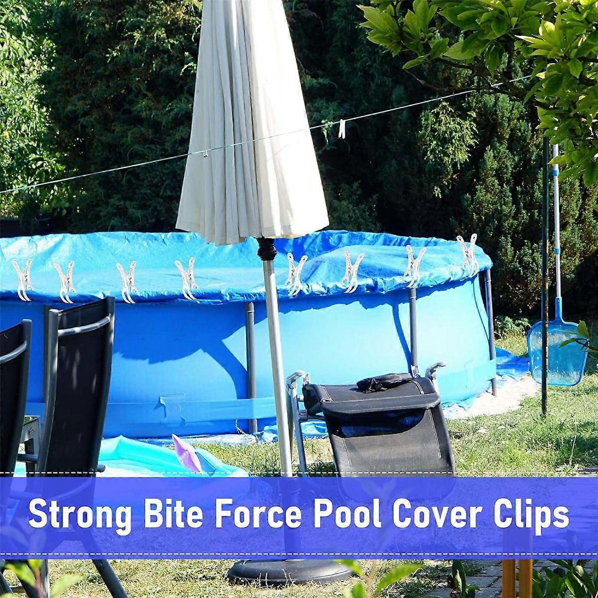 30 Pcs 4.5 Inch Stainless Steel Pool Cover Clips Pool Cover Clamps ...