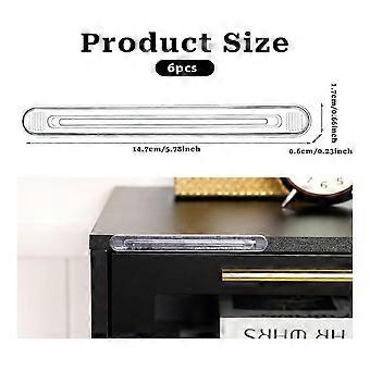 Rubber Chair Wall Protector From Chair Back,6 Pack Clear Furniture ...