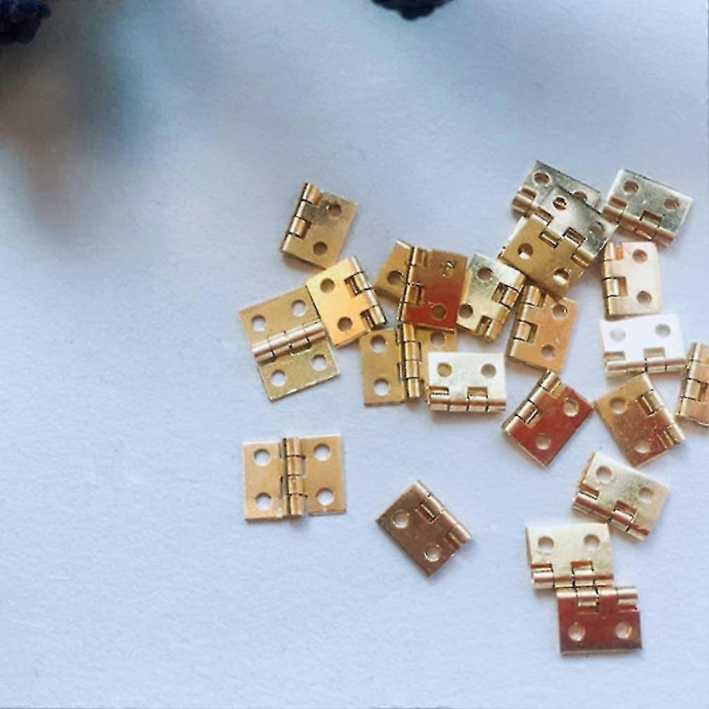 50pcs Mini Brass Hinges For Jewelry Box With Screws 200pcs Small Hinges ...