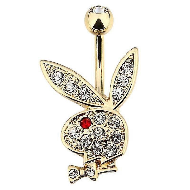 Cute Rabbit Fox Dangle Belly Navel Piercing Button Ring | Fruugo UK