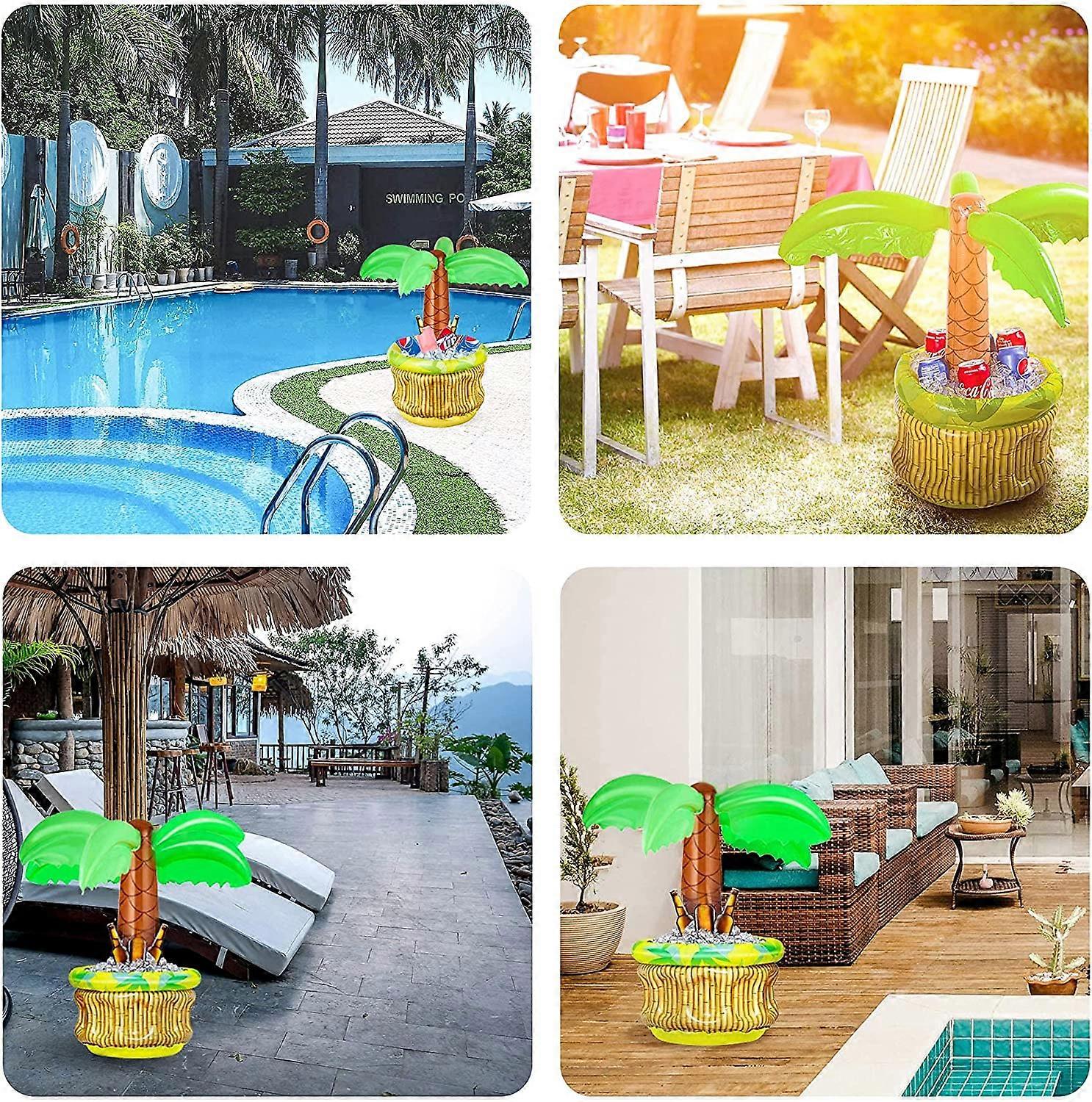 Inflatable Coconut Tree Ice Bucket,Palm Tree Cooler,Swimming Pool Ice ...