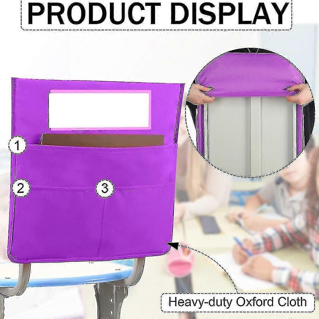 Chair Pockets Set Of 6 Early Childhood Classroom Chair Organizer With ...