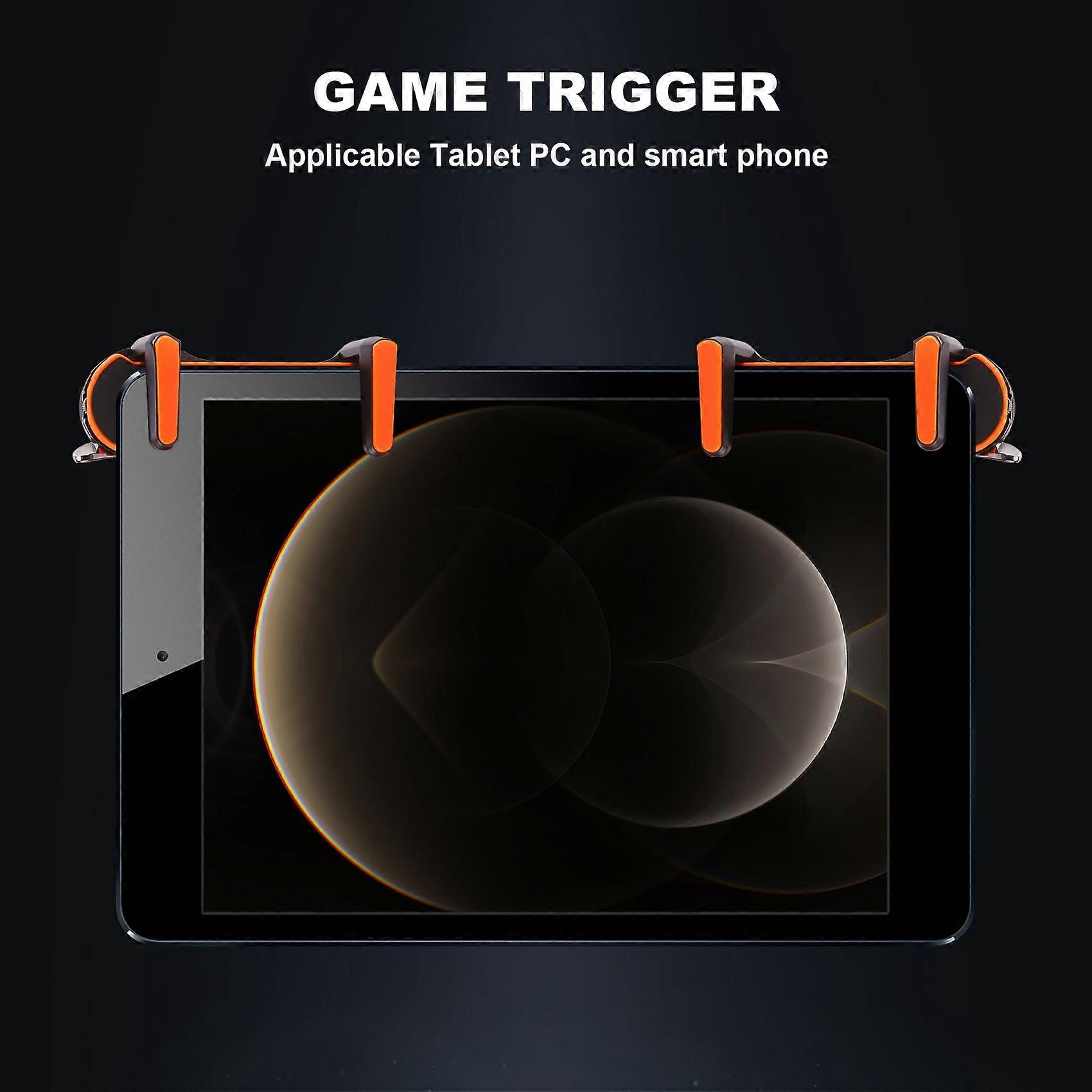 Six Finger for iPad PUBG Controller Capacitance Adjustable Mobile Game Trigger L1R1 Button ...