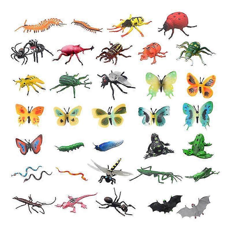 43pcs Realistic Insects Toys Kids Simulated Bugs Toy For Children ...
