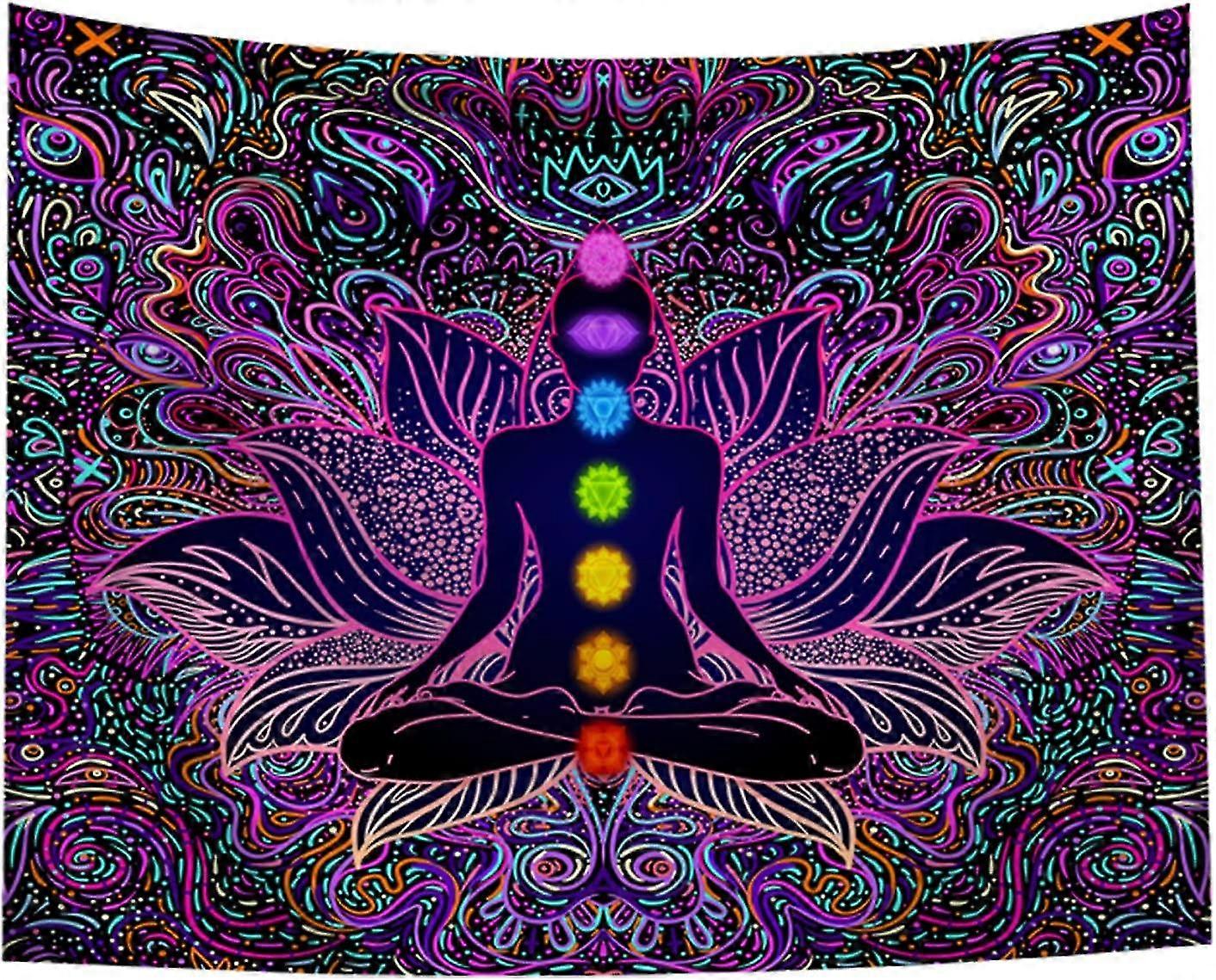 Seven Chakras Tapestry - Boho Mandala Yoga Meditation Wall Hanging ...