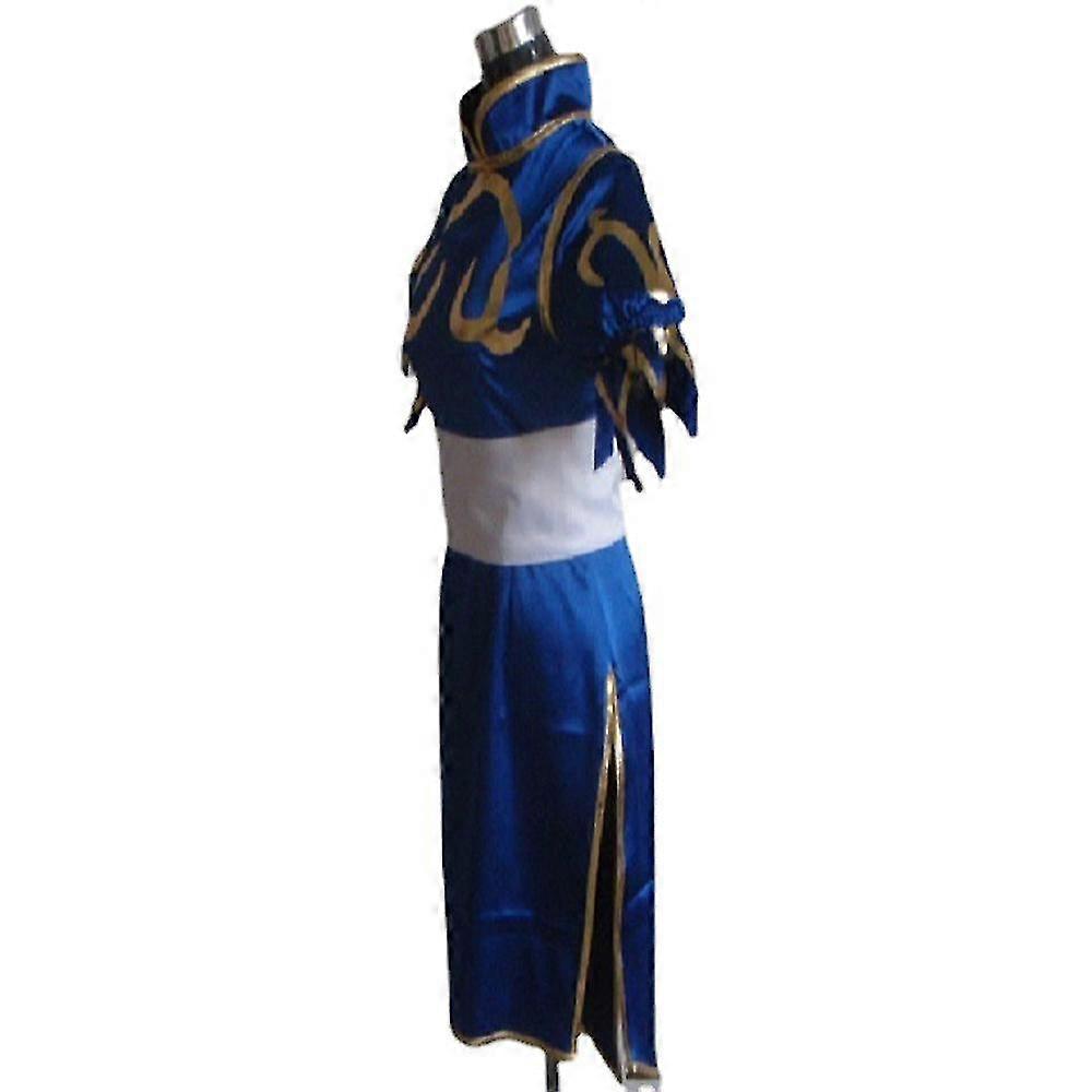 Game Street Fighter Chun-li Women Cosplay Costume Chun Li Fancy Dress ...