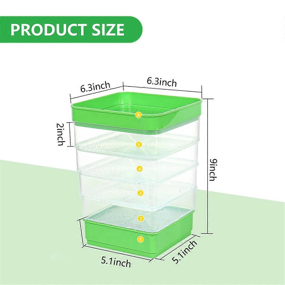 Bean Seed Germination Kit, Micro-Green Plant Growing Tray, Drain Tray ...