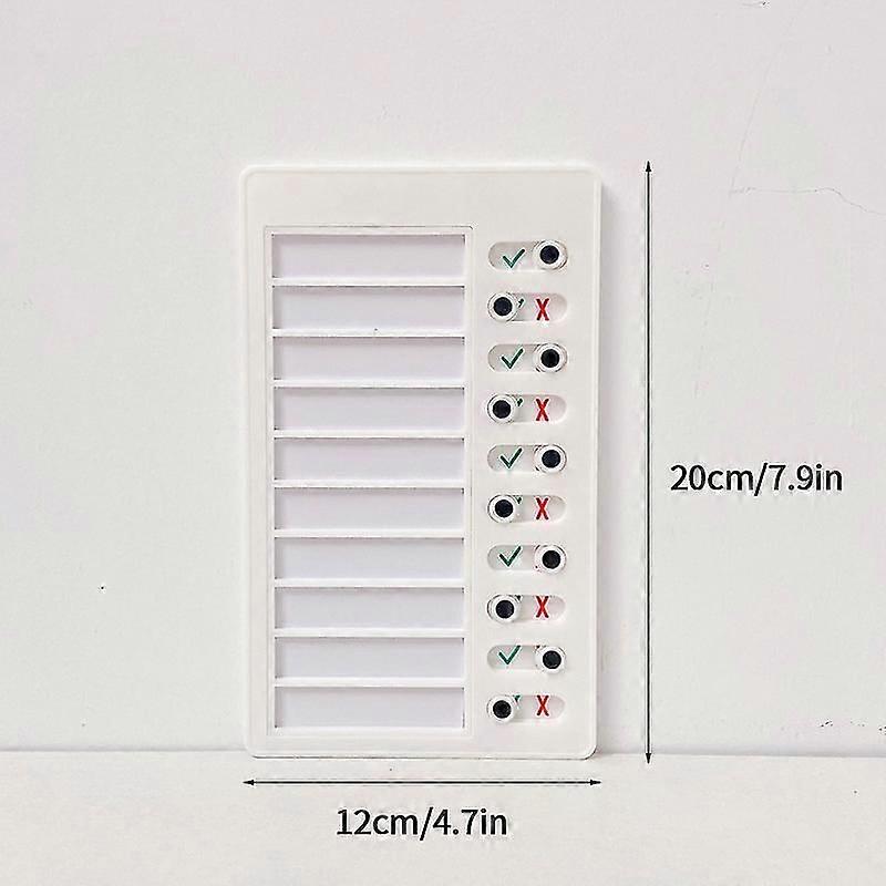 Daily Task Planning Board Detachable Chores Checklist Board Wall Hanging Memo Plastic Board ...