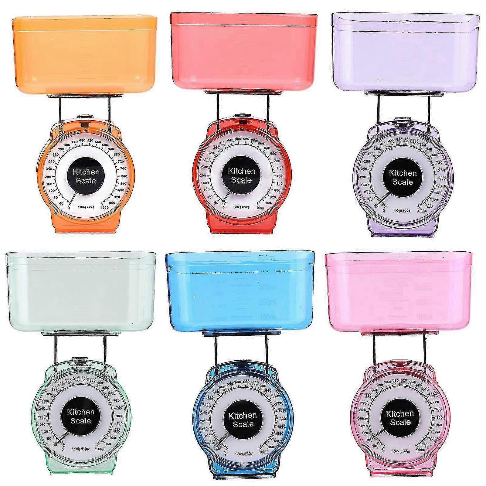 High Precision Mechanical Kitchen Scale, 1kg Capacity with Clear Scale ...