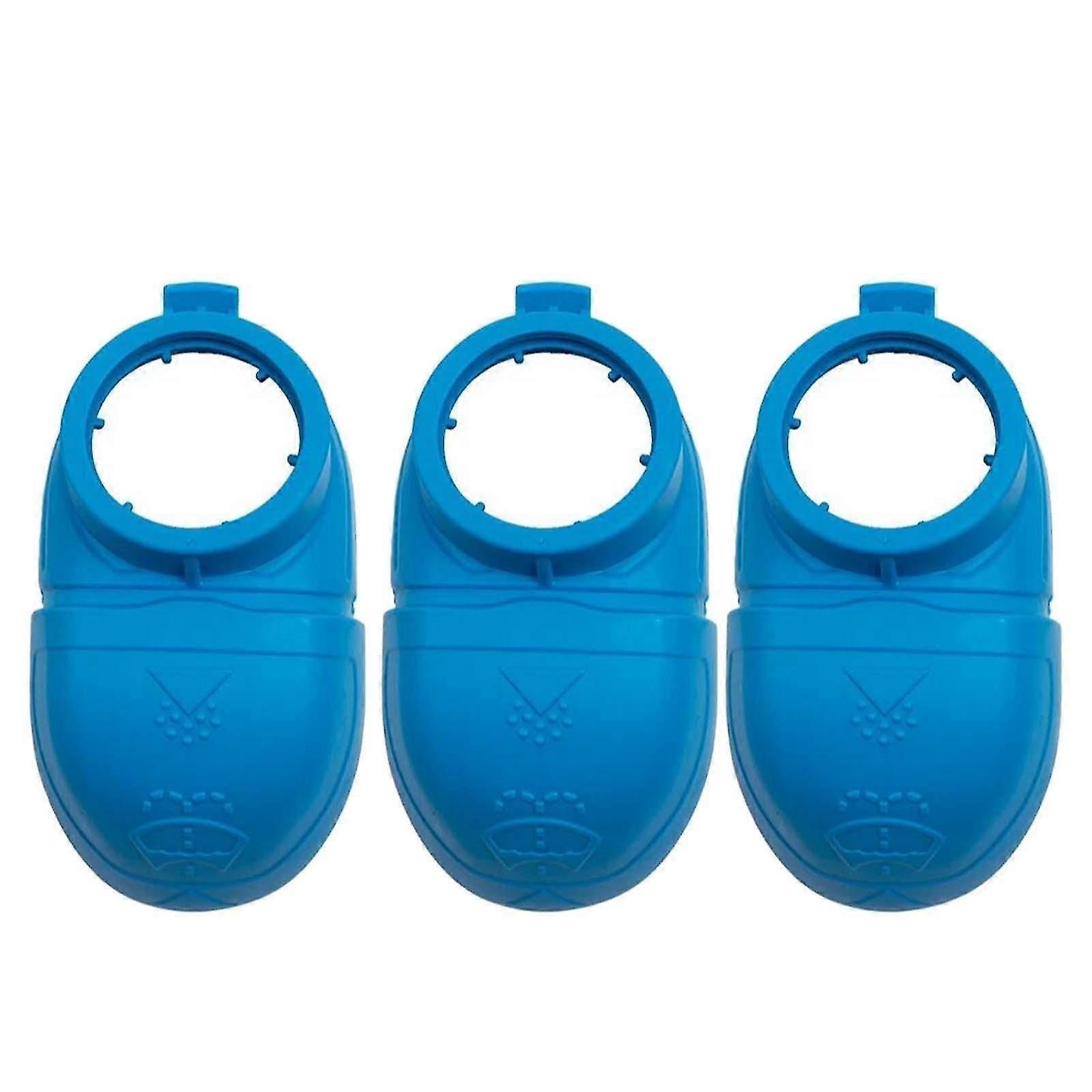 3 Pieces Washer Fluid Reservoir Caps 6V0955485 Blue 000096706 for Skoda ...