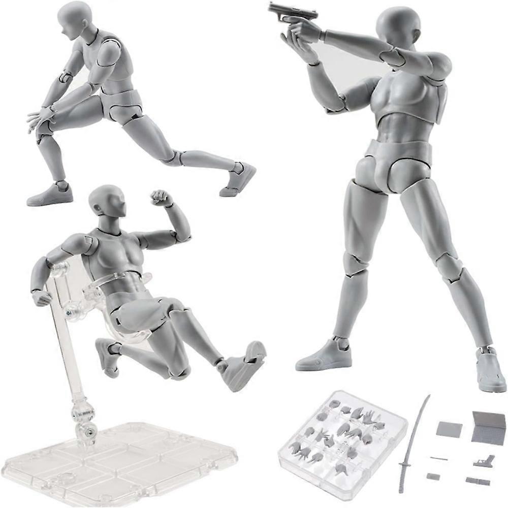 Sketch Draw figurines Male Female Movable Body Kun Body Chan Joint Pain ...