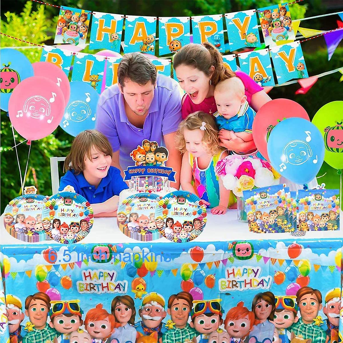 2 Pcs Coco-melon Tablecloth Cartoon Coco-melon Table Cloths For Parties ...