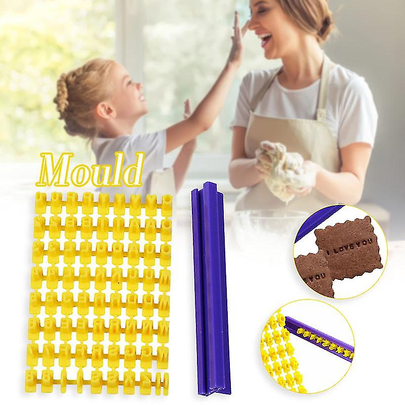Self-Organized Uppercase Letters Numbers Cake Stamp Press Cookie Stamp ...