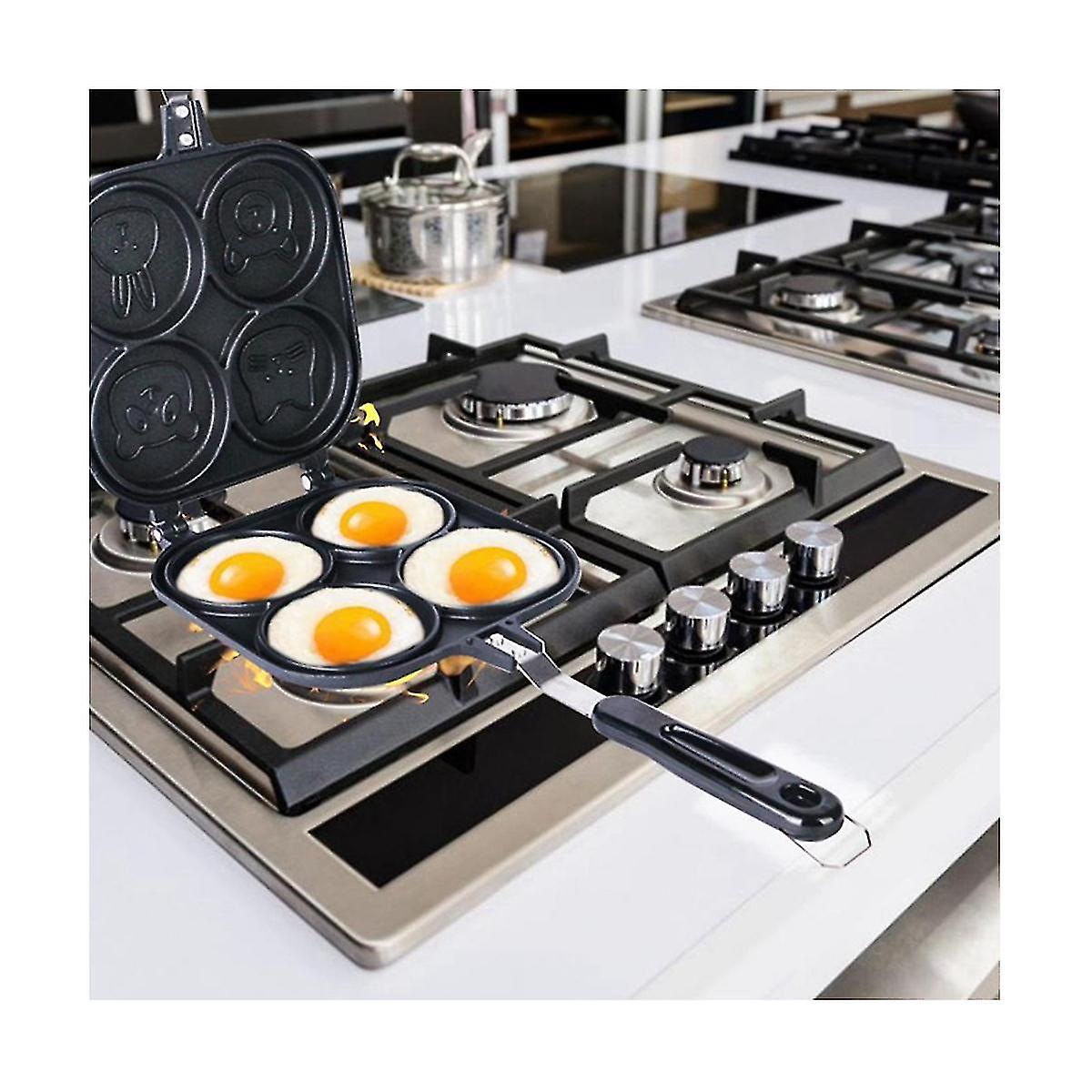 Egg Frying Pan Double-sided Pancake Shape Griddle Pan Pancake Pan Non ...