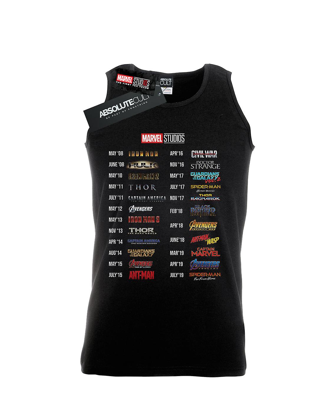 Marvel Studios Men-apos;s 10 Years Of Movies Vest Marvel Studios Men ...