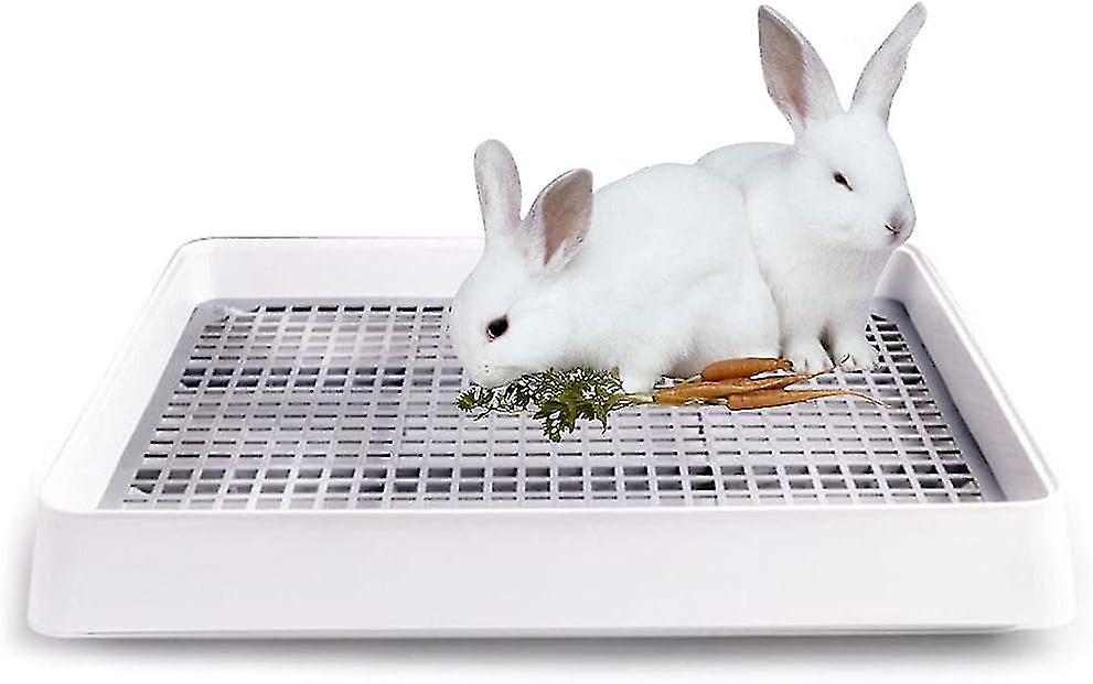 22x18 Super Large Rabbit Litter Box with Grate, Rabbit Litter Pan for ...