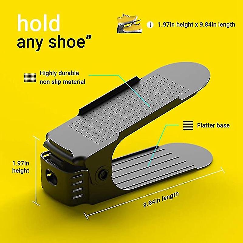 15pcs Shoe Slots Organizer For Closet Adjustable Shoe Stacker Double ...