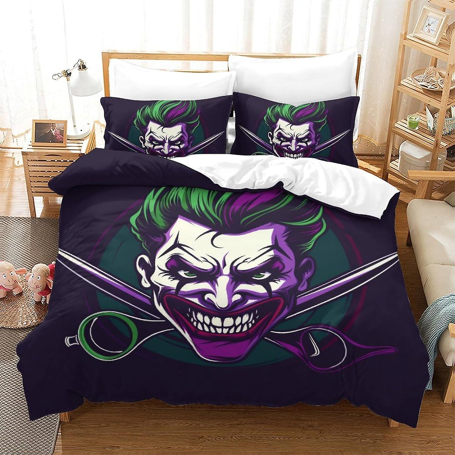 HOUKIG Joker 3D Print Joker Theme Duvet Cover Comforter Covers Quilt ...