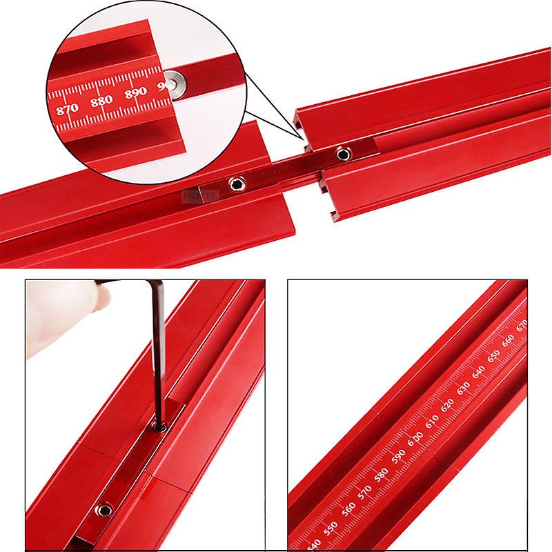 Track Saw Square Guide Rail Clamp W/ 1200mm Parallel Guide System ...