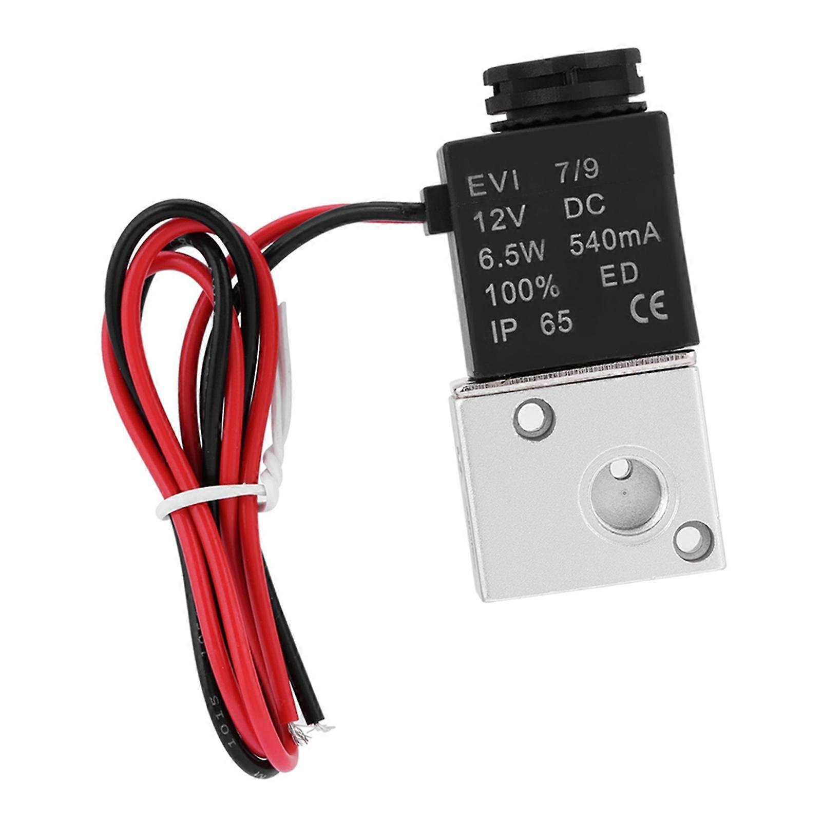 3V1-06 3 Way 2 Position 1/8" BSP Normally Closed Pneumatic Solenoid Air Valve( DC 12V) | Fruugo UK