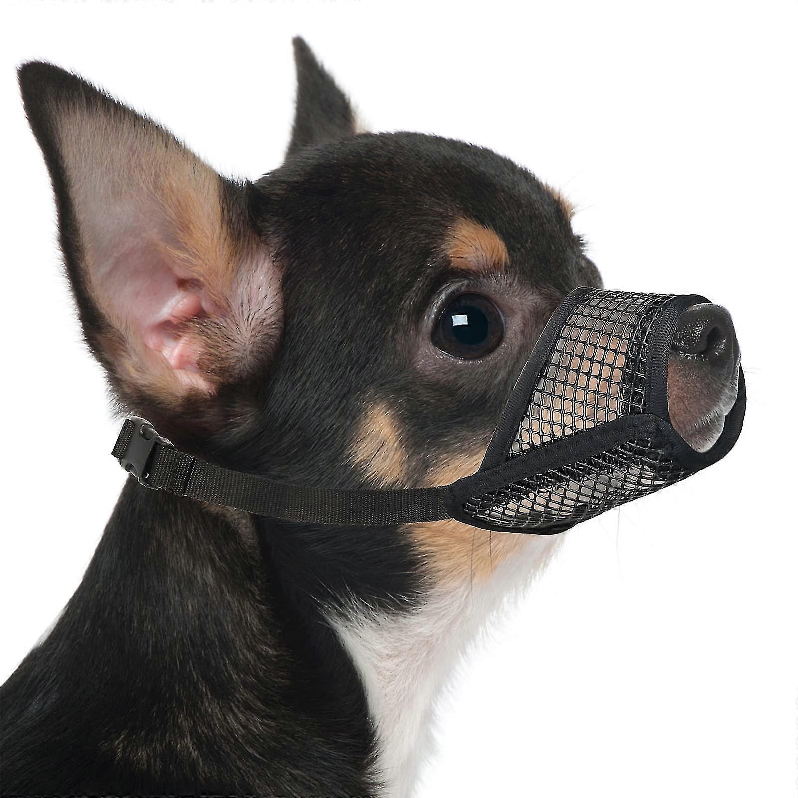Dog mask, soft mesh mask, suitable for small and medium-sized dogs ...