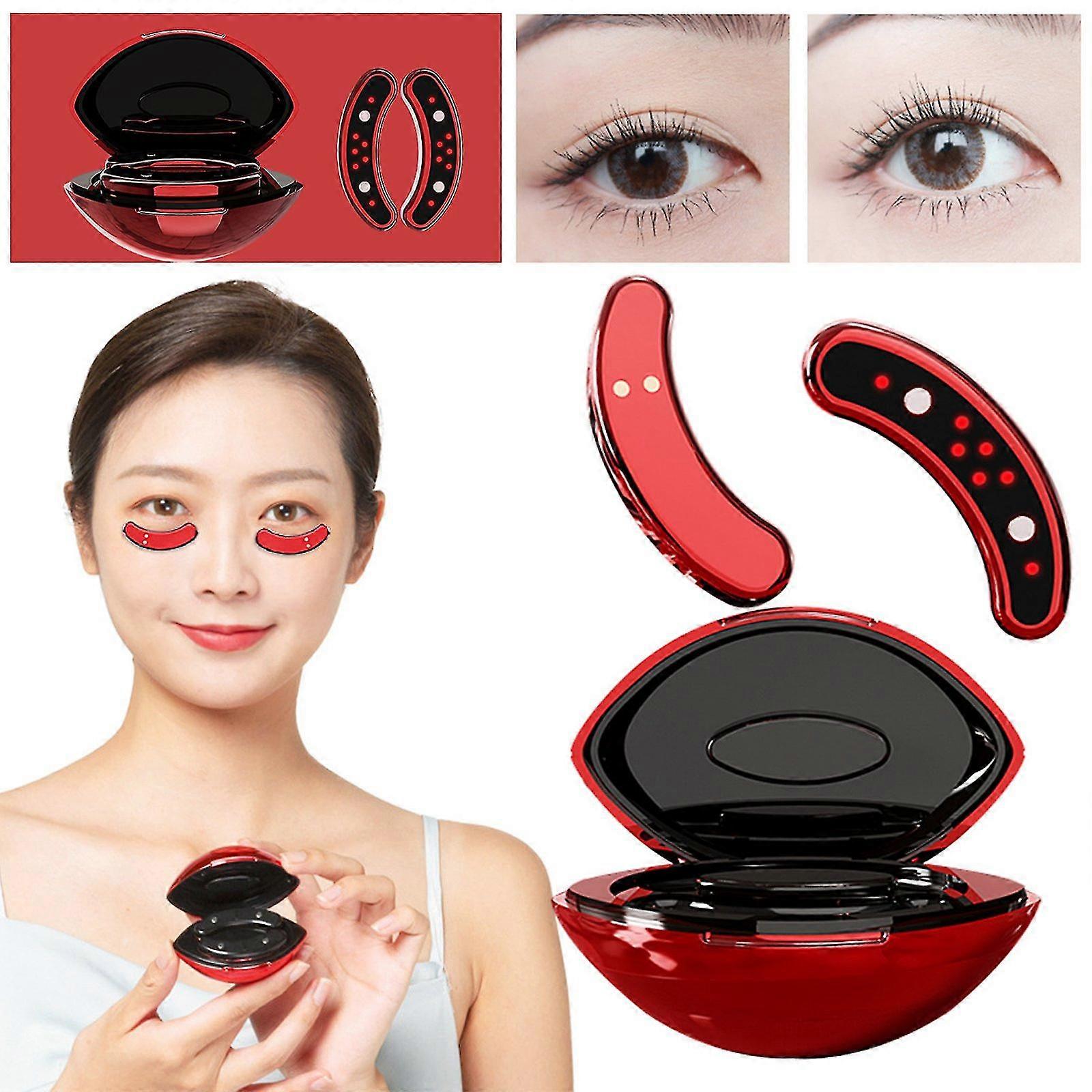 Micro Current Eye Care Massager Mini Eye Beauty Device Hot Compress ...