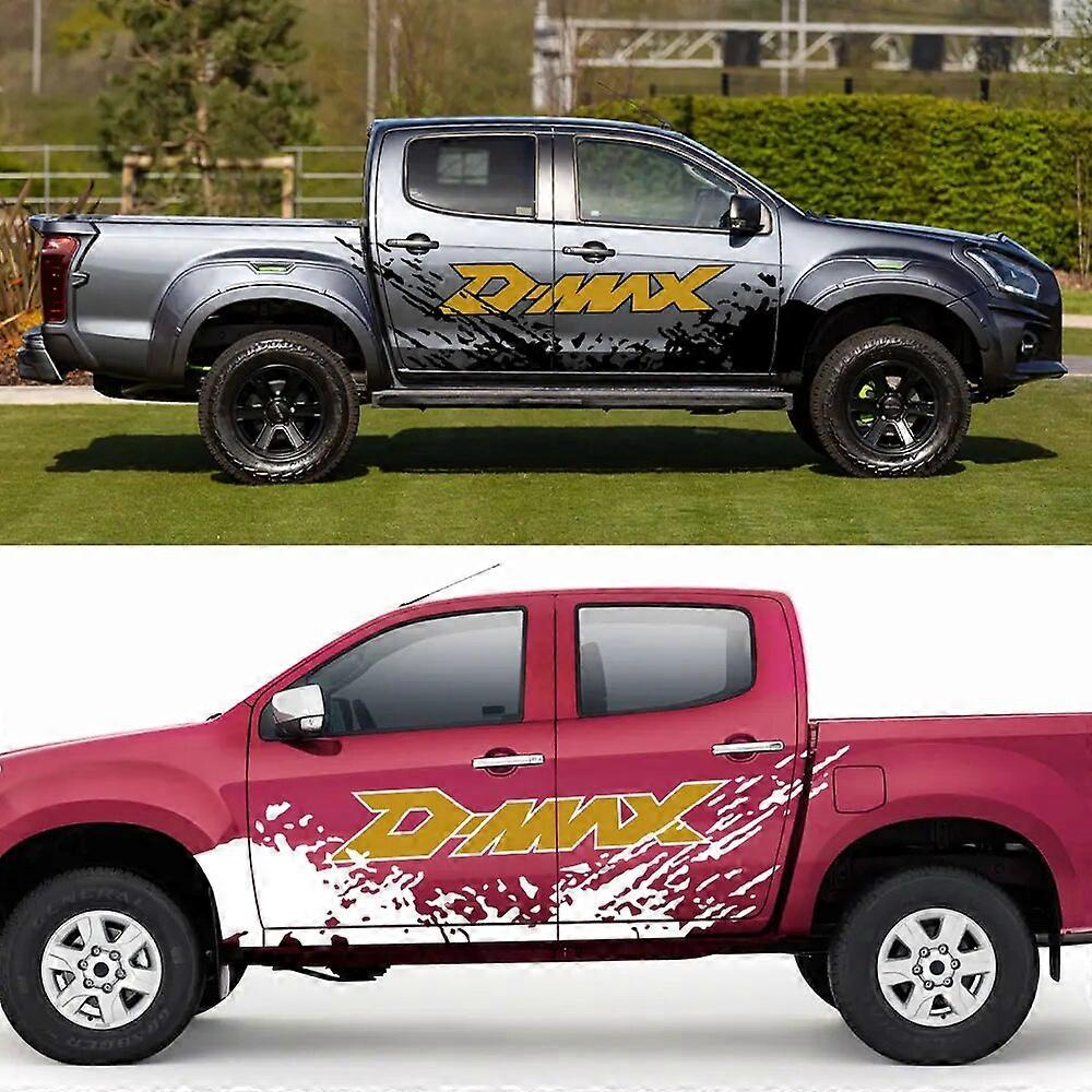 For Isuzu D Max Dmax D-Max Car Stickers Pickup Door Side Decals Truck ...