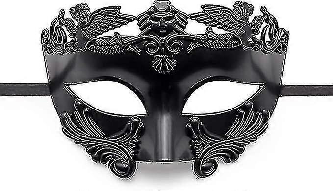 Black Men's Masquerade Mask - Roman Greek Mythology Ventian Mask ...