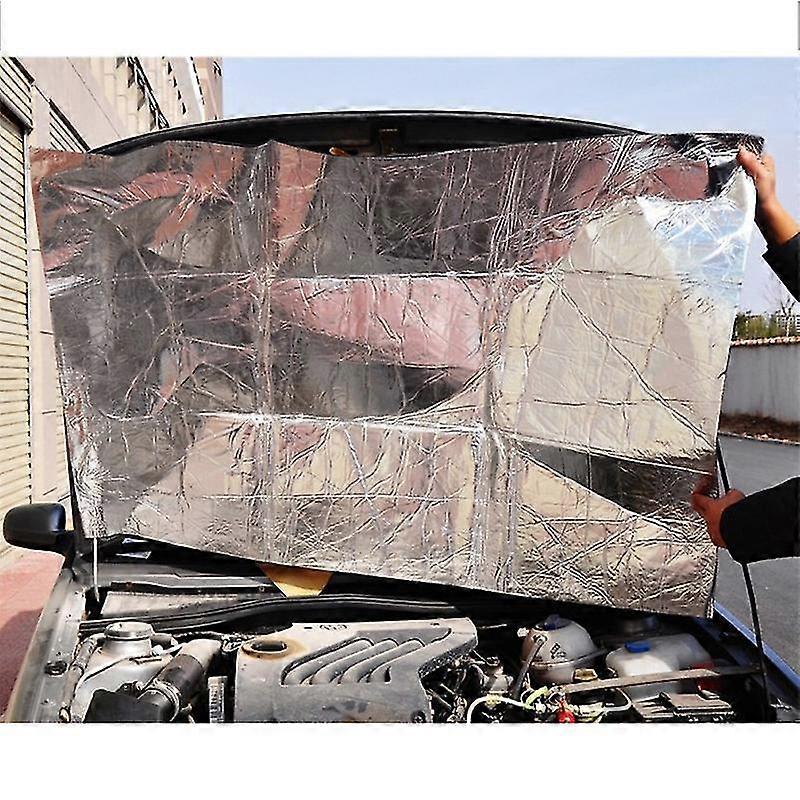 car 100*140cm glass fibre car engine bay bonnet insulation noise hood ...