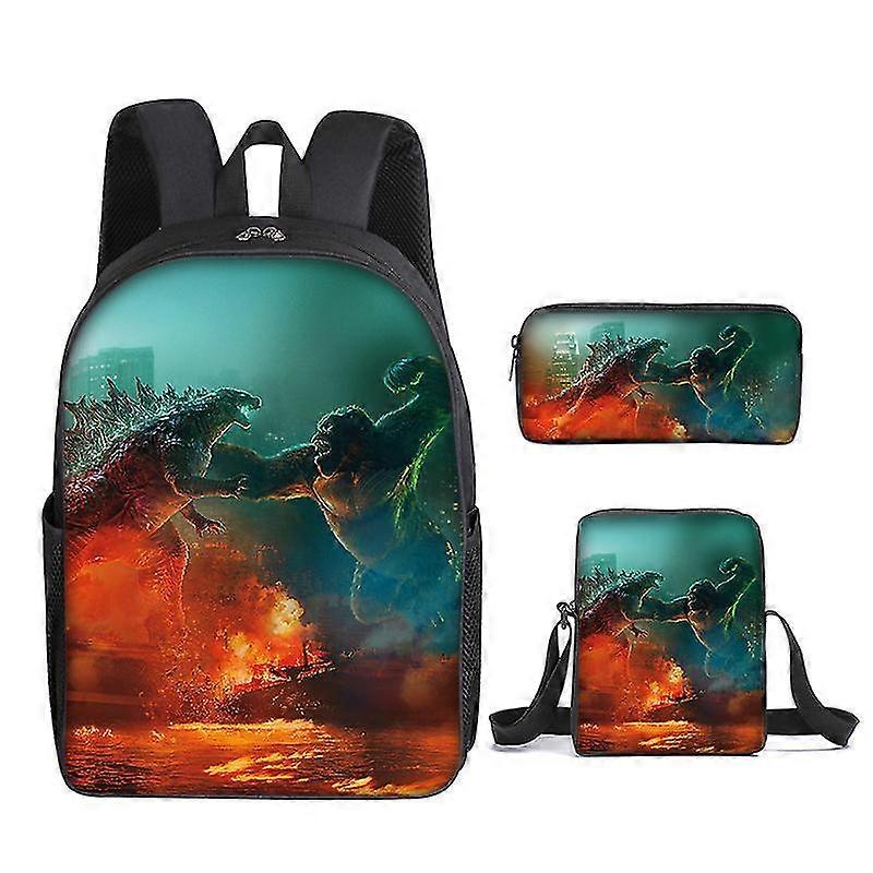 Godzilla Schoolbag Children's Backpack Or Lunch Bag Or Pencil Case Or ...