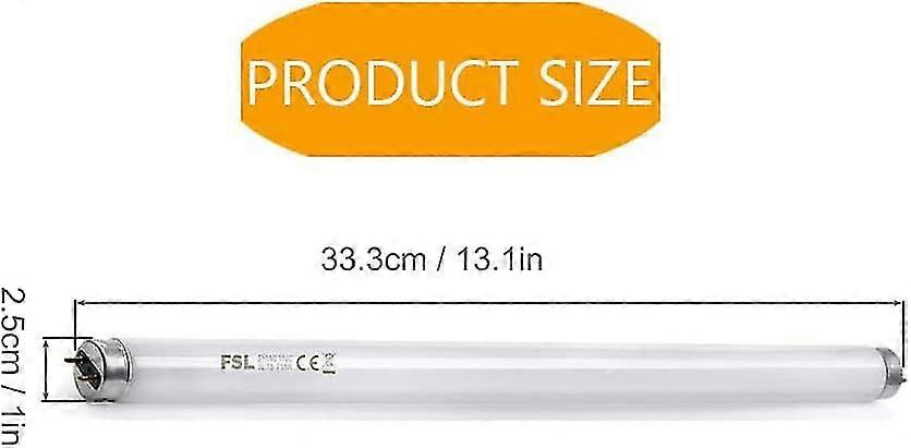 10w T8 Uv Neon Tube, 13.1 Inch Fluorescent Insect Killer Bulb, Lamp ...