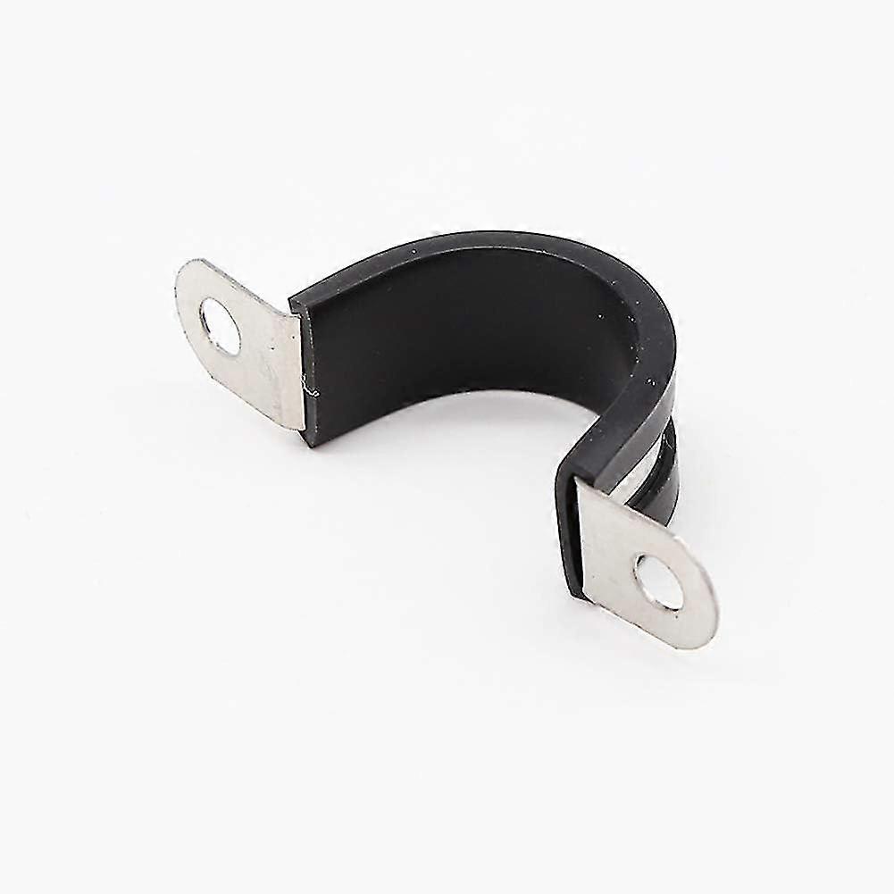 10 Pieces 25mm U-pipe Clips With Rubber Cushioned Cable Clamp Rubber ...