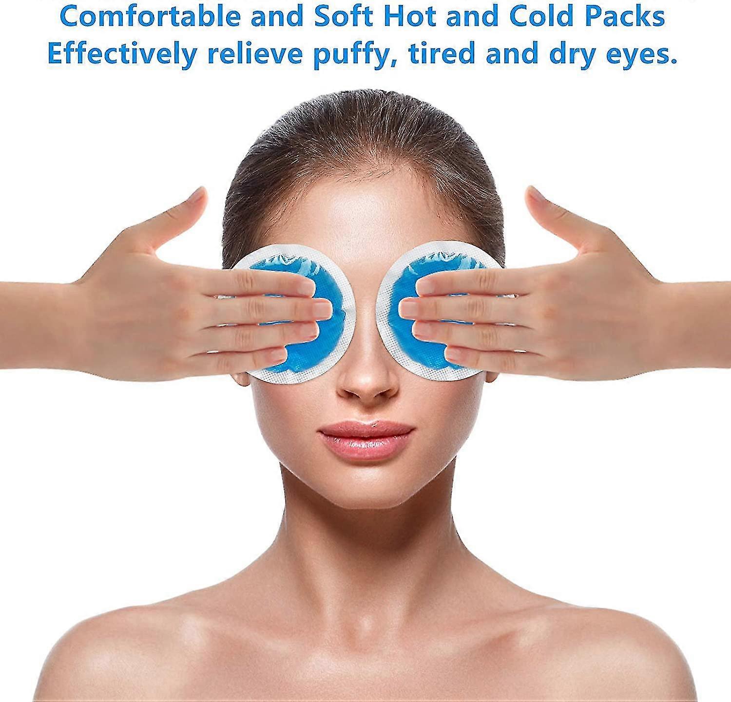 Reusable Cold Compress Kit - Round Gel Ice Pack - 10 Packs - Instant ...