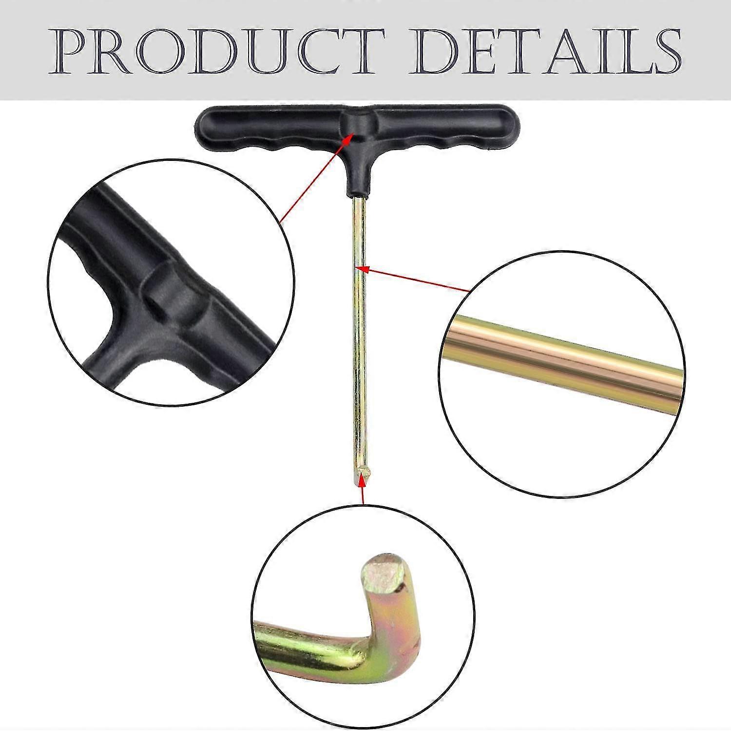 4pcs Trampoline Spring Compressor, Trampoline Tools Metal Spring Balancer T-hook Puller Hand ...