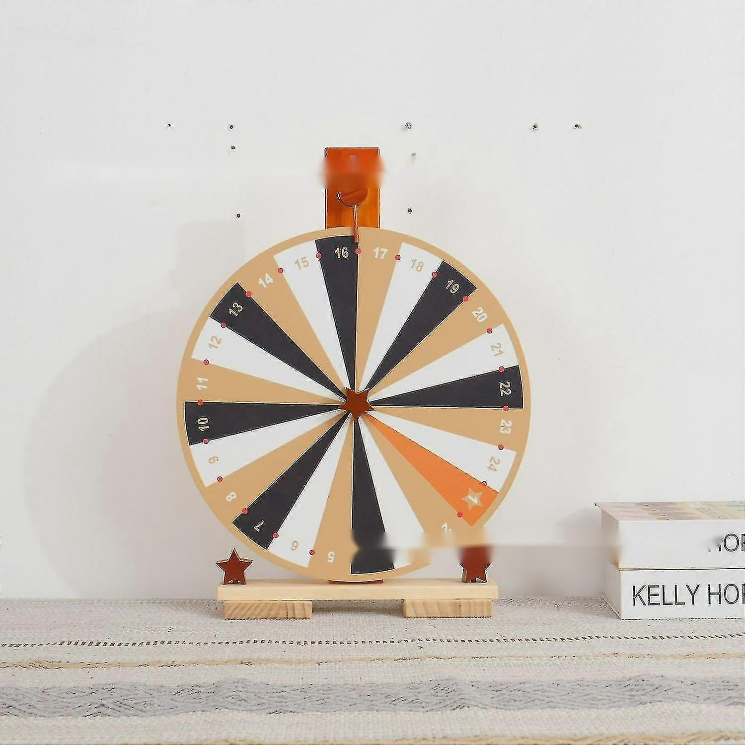 Wooden Spinner Prize Wheel, 24 Slot Prize Spinner,wheel Of Forture ...