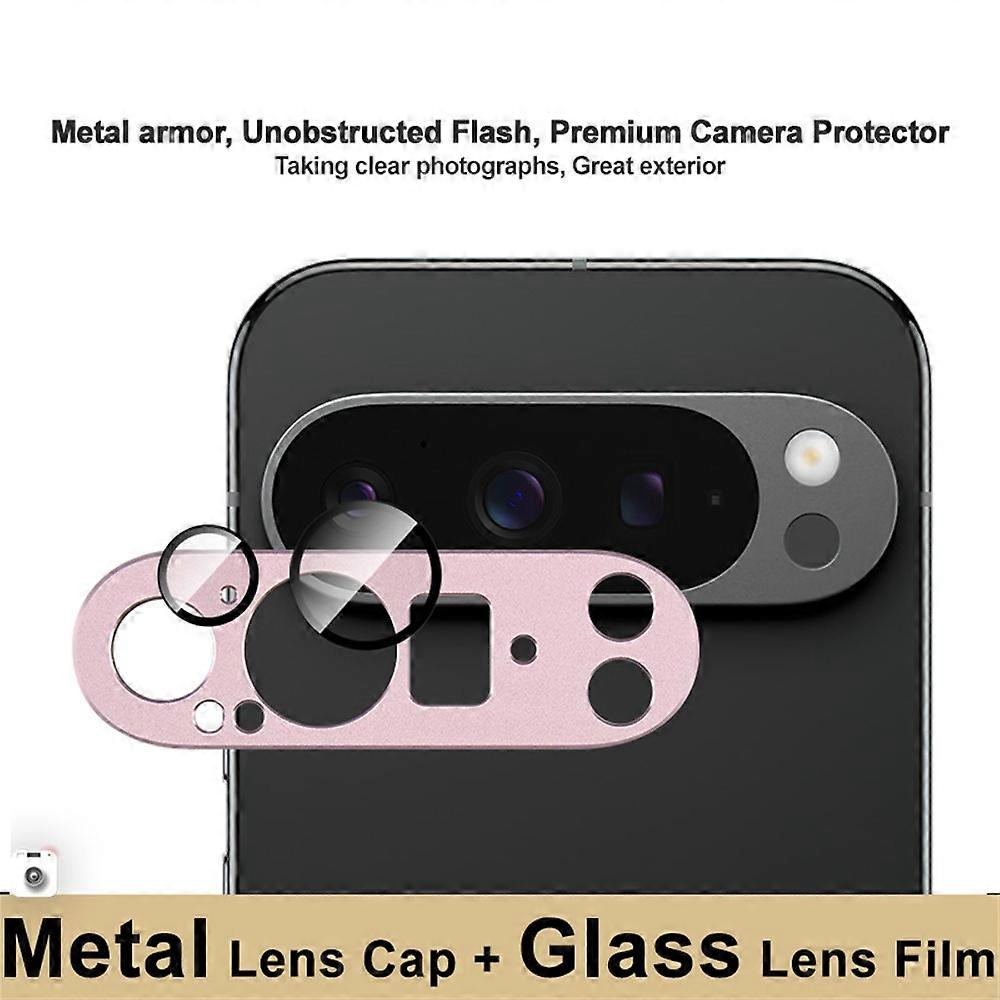 IMAK For Google Pixel 9 Pro Camera Lens Film Metal Lens Cap+Tempered ...