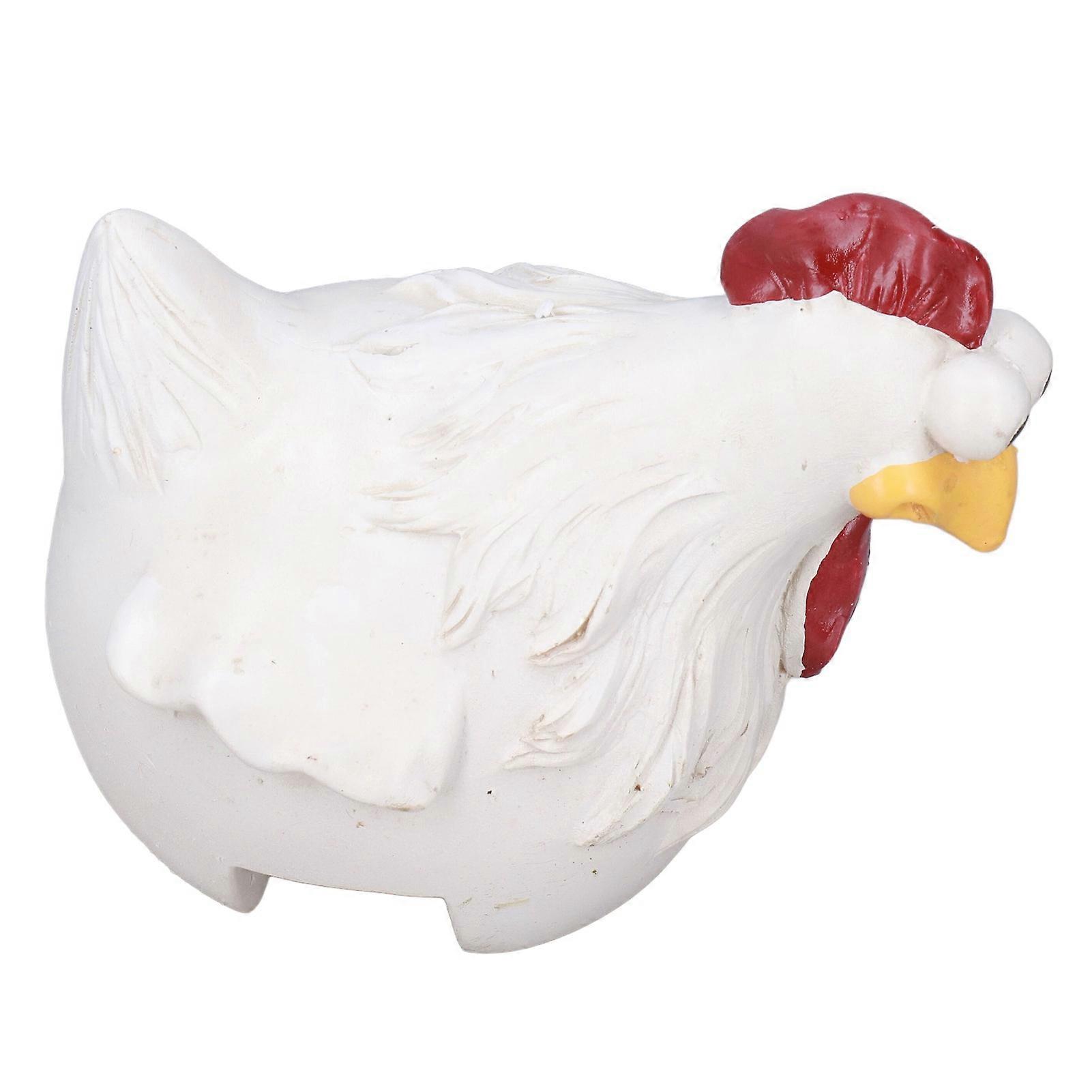 Big Eye Chicken Ornaments Funny Chicken Statues for Garden Stairs Farm ...