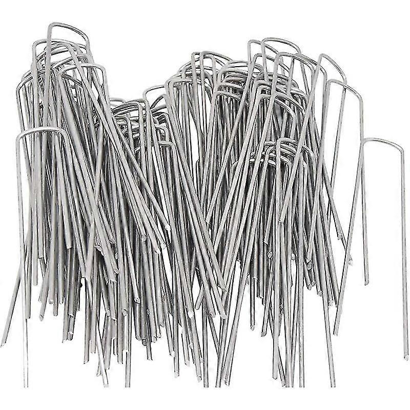 50 Pack Heavy Duty 11 Gauge Galvanized Steel Garden Stakes, 6 Inch, for ...