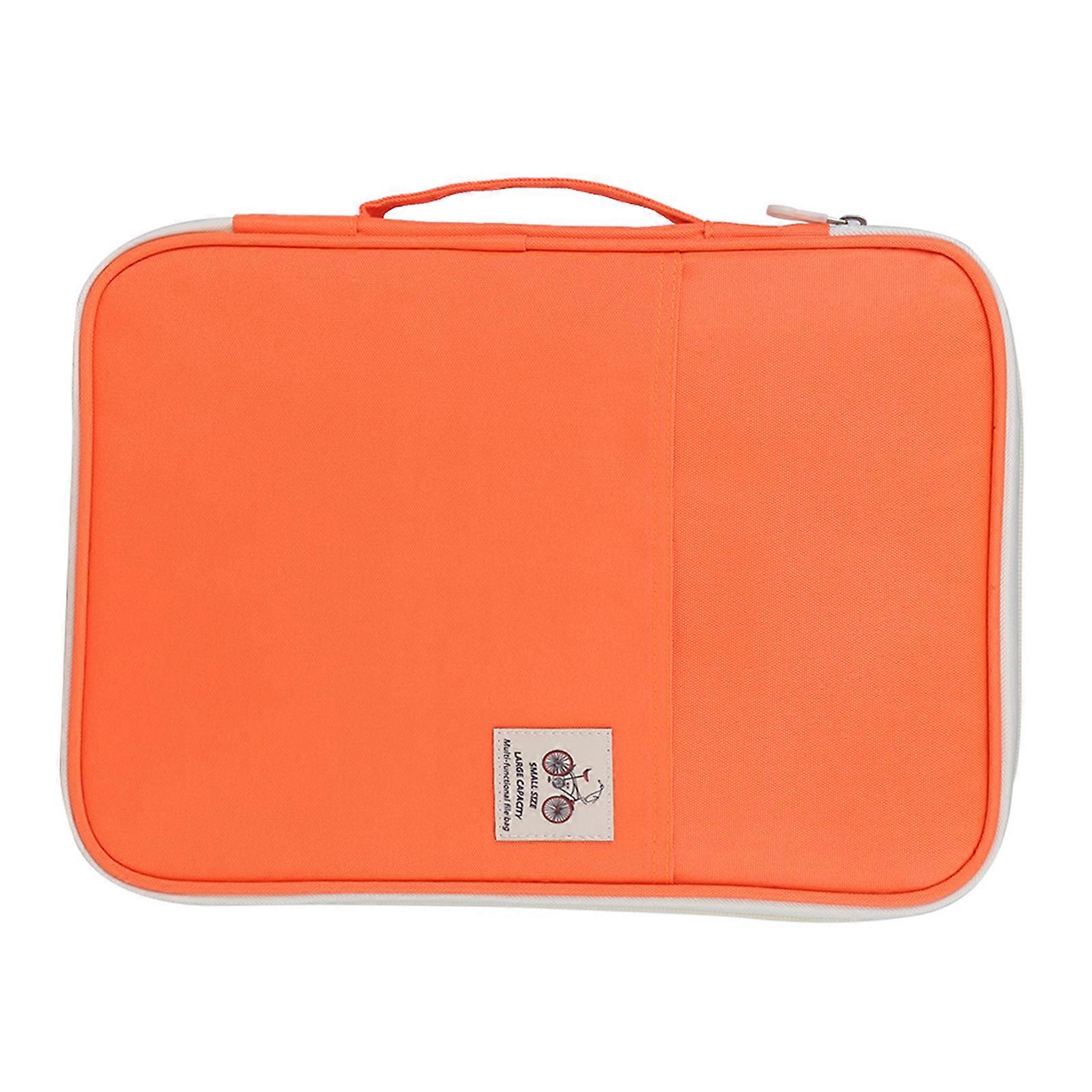 Document Bag File Folder Portfolio Organizer Zippered Case A4 Size for ...