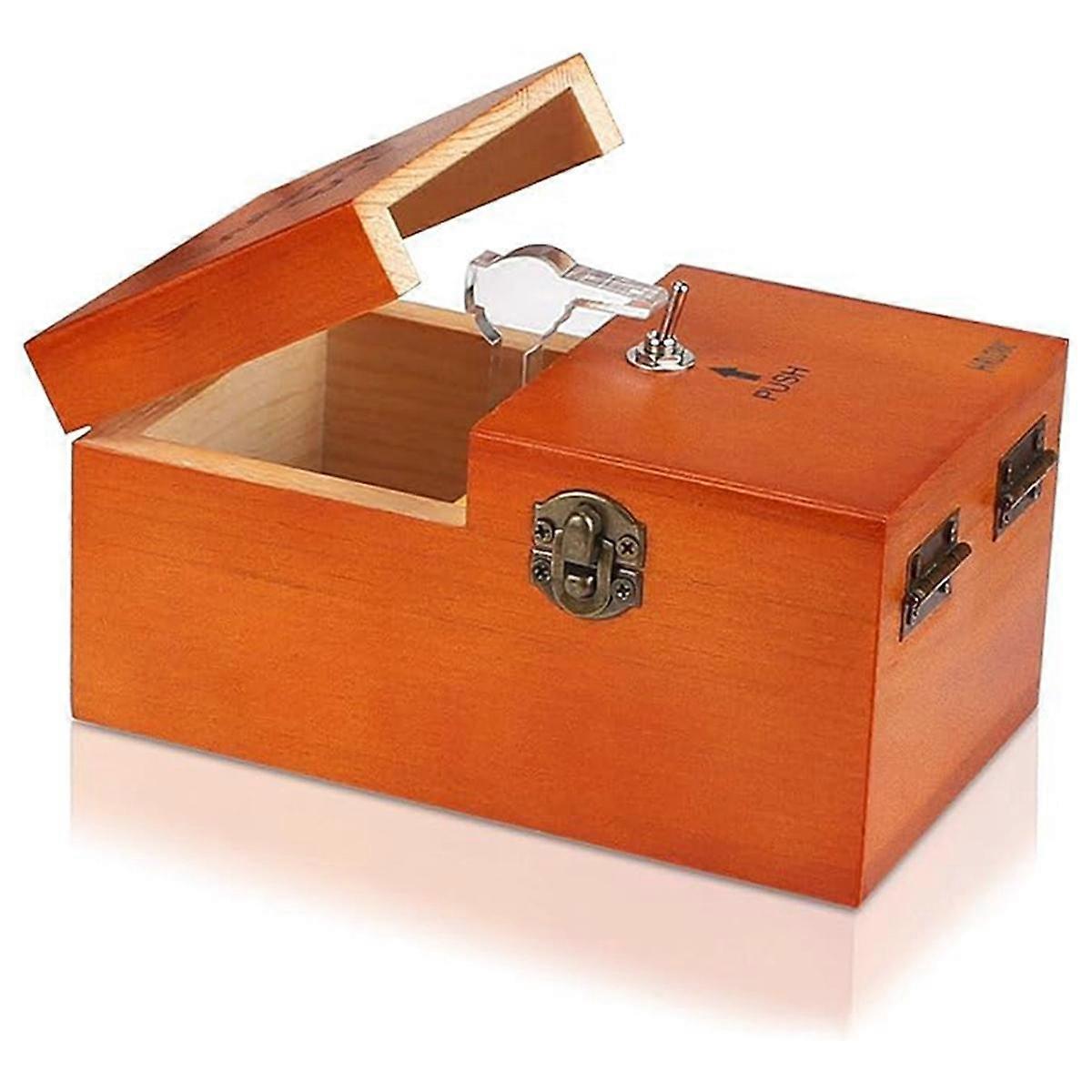 A Useless Box with Surprises Wooden Useless Box Fully Assembled Toy for ...