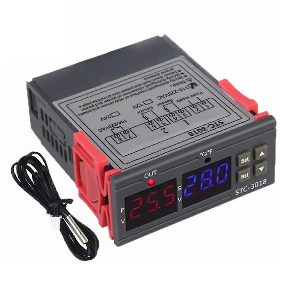 STC-3018 Digital Temperature Controller Intelligent NTC Sensor Temp Control Thermostat for ...