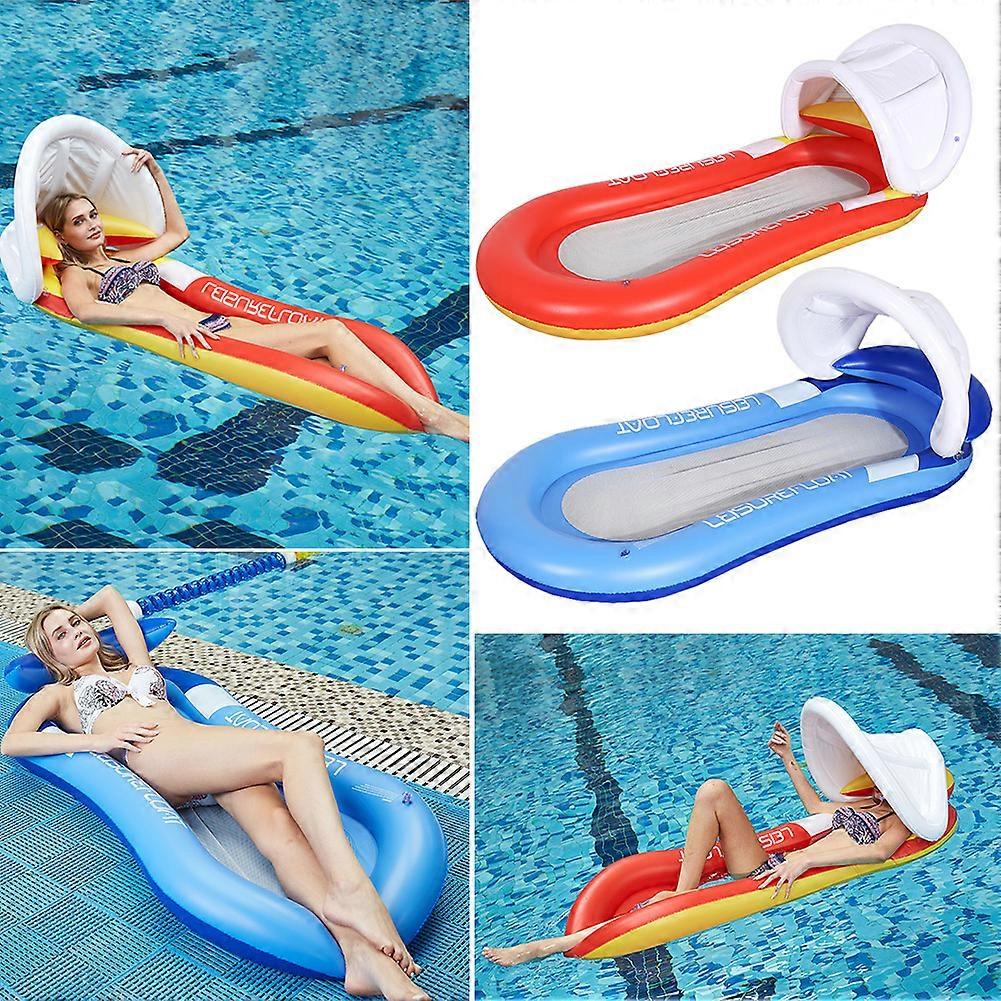 Inflatable Foldable Floating Row Swimming Pool Water Hammock Air ...
