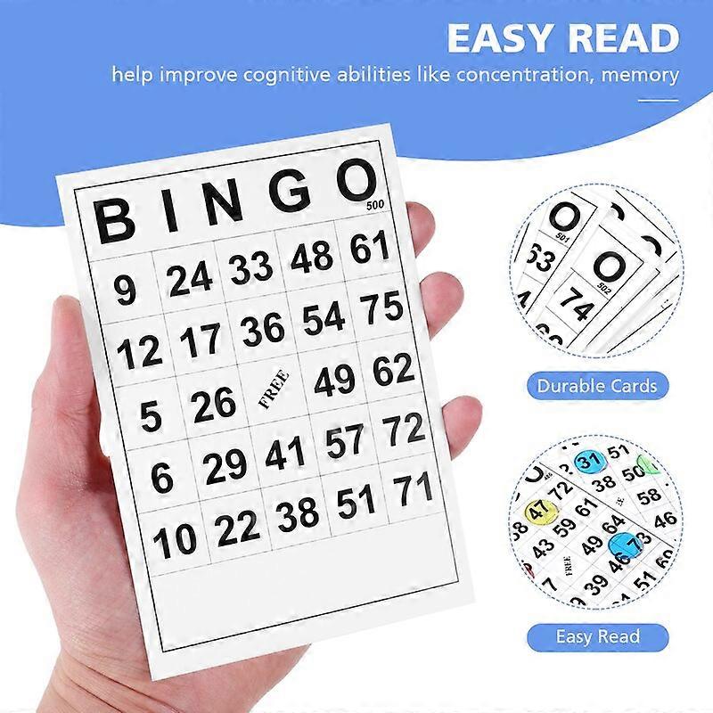 Bingo Card Bingo Game Cards With Unique Numbers Family Bingo Game ...